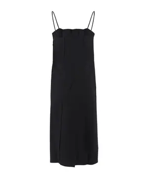 ALAINPAUL Acetate-blend Midi Dress With Bow