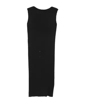 Issey Miyake Plissé Sleeveless Midi Dress - Black