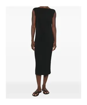 Issey Miyake Plissé Sleeveless Midi Dress