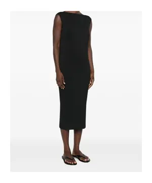 Issey Miyake Plissé Sleeveless Midi Dress
