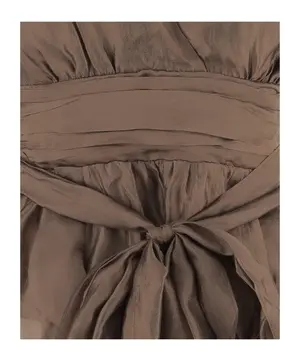 THE GARMENT Bow-detail Peplum Top