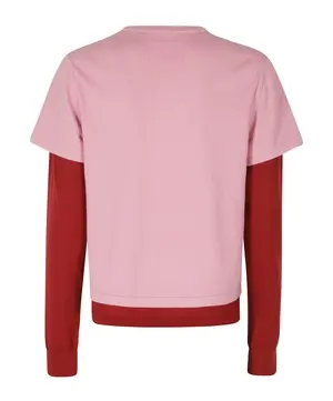 Guest In Residence Layered Effect Densely Knitted Pullover
