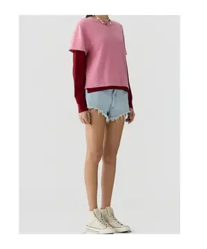 Guest In Residence Layered Effect Densely Knitted Pullover