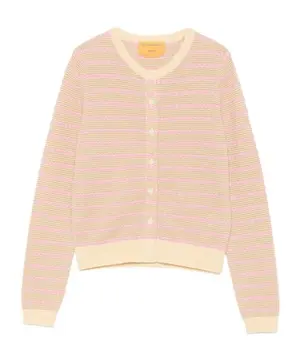 Guest In Residence Pebble Stripe Jane Cardigan - Multi