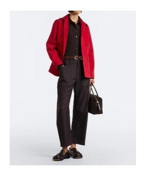 NILI LOTAN Shon Virgin Wool Barrel-leg Pants
