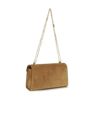Savette Symmetry Suede Shoulder Bag
