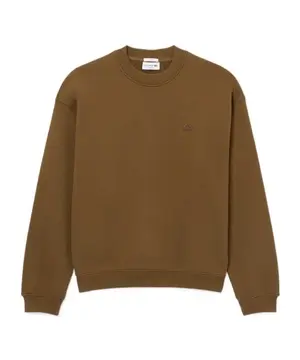 Lacoste Loose Fit Heavy Fleece Sweatshirt - Coffee Brown