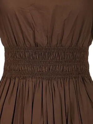 Matteau Shirred Waist Midi Dress