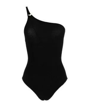 Hunza G Clara One-shoulder Swimsuit - Black