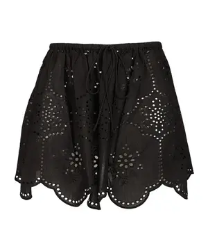 Matteau Broderie Mini Skirt - Black