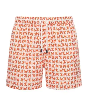 Fedeli Printed Swim Trunks - Pink