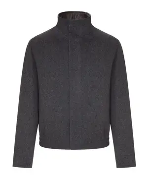 LARDINI Zip-front Pocket Jacket - Grey