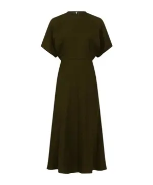 Victoria Beckham Eleanor Midi Dress - Marsh Green