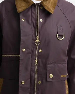 Barbour Cordcollar Cropped Waxed Field Jacket