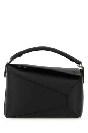 Loewe Leather Small Puzzle Handbag - Black