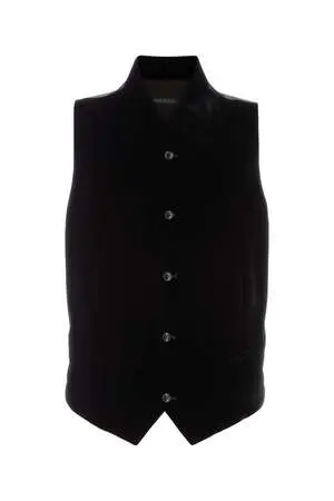 Giorgio Armani Velvet Vest - Black