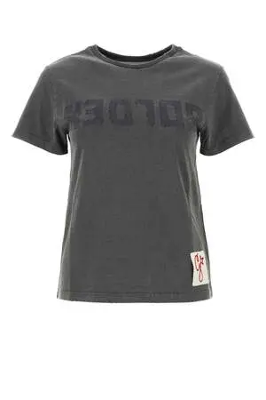 GOLDEN GOOSE Anthracite Cotton Doris T-shirt - Gray