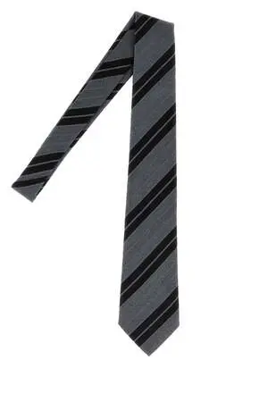Saint Laurent Embroidered Jacquard Tie