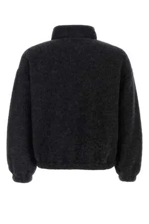 JIL SANDER Slate Wool Blend Sweatshirt
