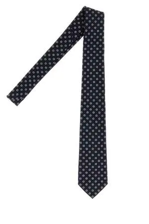 Saint Laurent Embroidered Jacquard Tie