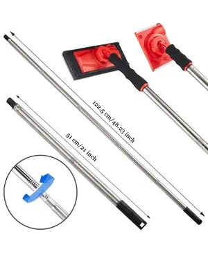 XDOVET Paint Edger Tool Kit Extension Rod Touch-up Pads Corner Ceiling Rotating Handle