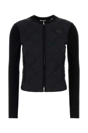 Burberry Wool And Nylon Cardigan - Black