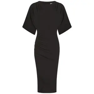 CELESTINE & MAE Leilani Wrap Midi Dress - Black