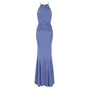 CELESTINE & MAE Plume Maxi Dress - Blue