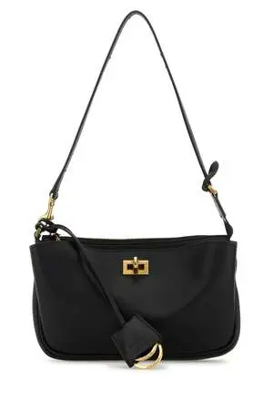 Balenciaga Leather Rodeo Shoulder Bag - Black