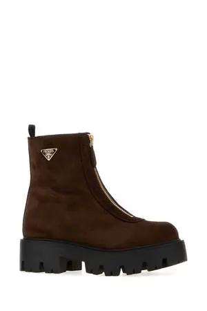 Prada Suede Ankle Boots