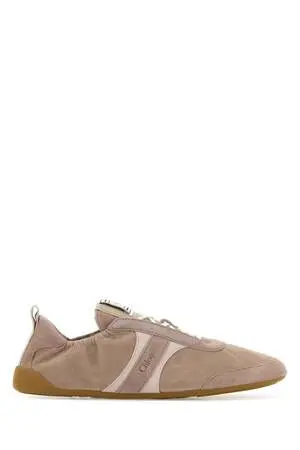 Chloé Suede Kick Sneakers - Brown