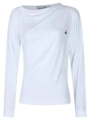 VIVIENNE WESTWOOD Long Sleeve Hebo Top - White