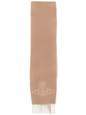 VIVIENNE WESTWOOD Double Face Wool Scarf - Multicolor