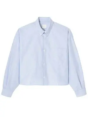 A.p.c. Sophia Button Down Striped Shirt - Blue