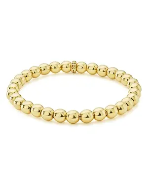 Lagos Caviar Collection 18k Beaded Bracelet, 6mm - Gold