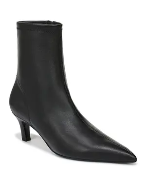FAVORITE DAUGHTER Sasha Leather Ankle Boots Black
