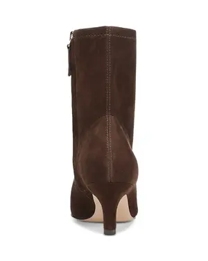 FAVORITE DAUGHTER Sasha Leather Ankle Boots - Coffee Bean
