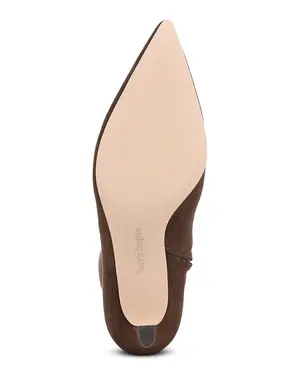FAVORITE DAUGHTER Sasha Leather Ankle Boots - Coffee Bean