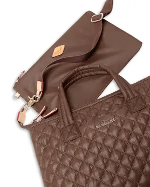 Mz Wallace Sutton Deluxe Small Quilted Handbag - Walnut