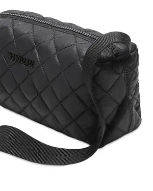 Mz Wallace Metro Boxy Small Quilted Crossbody - Black
