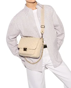 Mz Wallace Crosby Lock Medium Quilted Crossbody