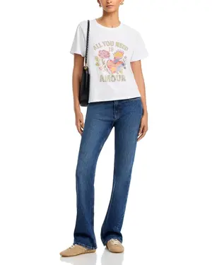 Cinq À Sept Embellished All You Need Graphic Tee