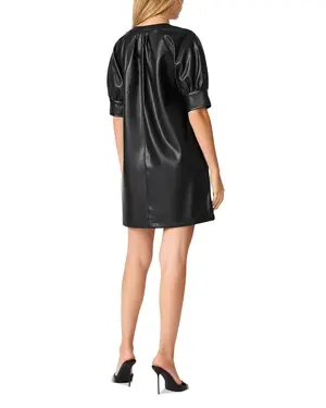 Steve Madden Sharleene Faux Leather Mini Dress