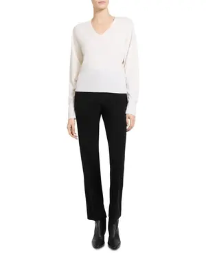 Theory Cashmere Relaxed V-neck Sweater