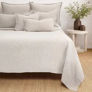 POM POM AT HOME Malibu Matelasse Blanket, Queen - Oatmeal