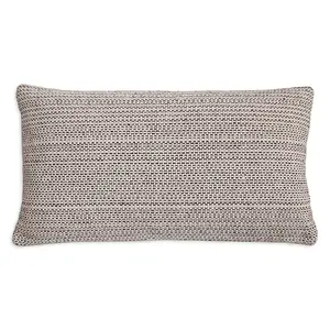POM POM AT HOME Julian Handwoven Throw Pillow, 14 X 24 - Charcoal