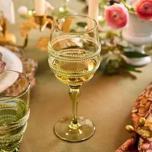 JULISKA Ella Wine Glass, Set Of 2 - Green