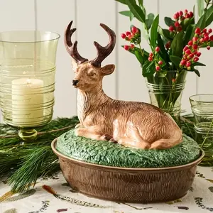 JULISKA Forest Walk Stag Baker With Lid