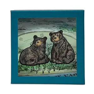 JULISKA Clever Creatures Black Bear Salt And Pepper Shakers