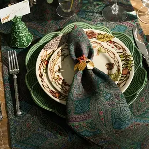 JULISKA Paisley Table Runner, 90 X 18